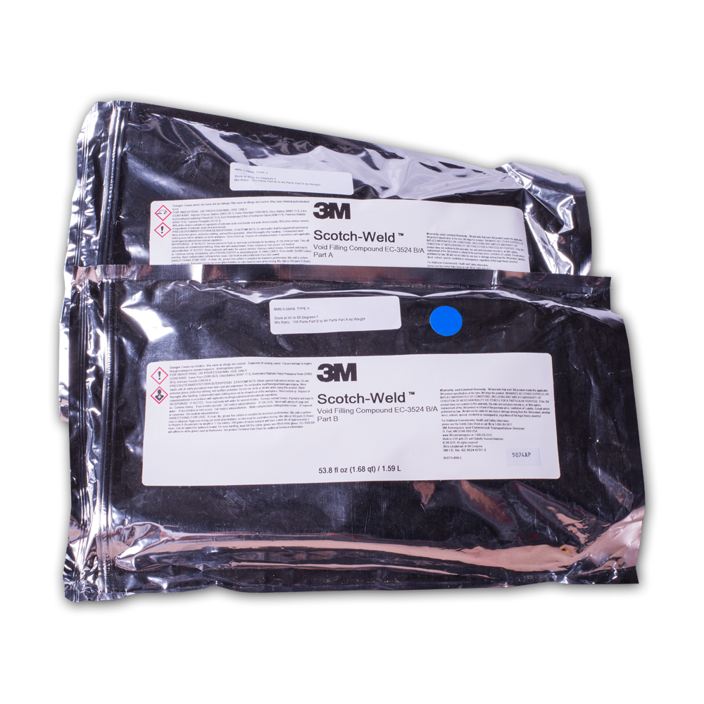 EC-3515 B/A FR Blue - Part A: White; Part B: Blue Void Filling Compound ...